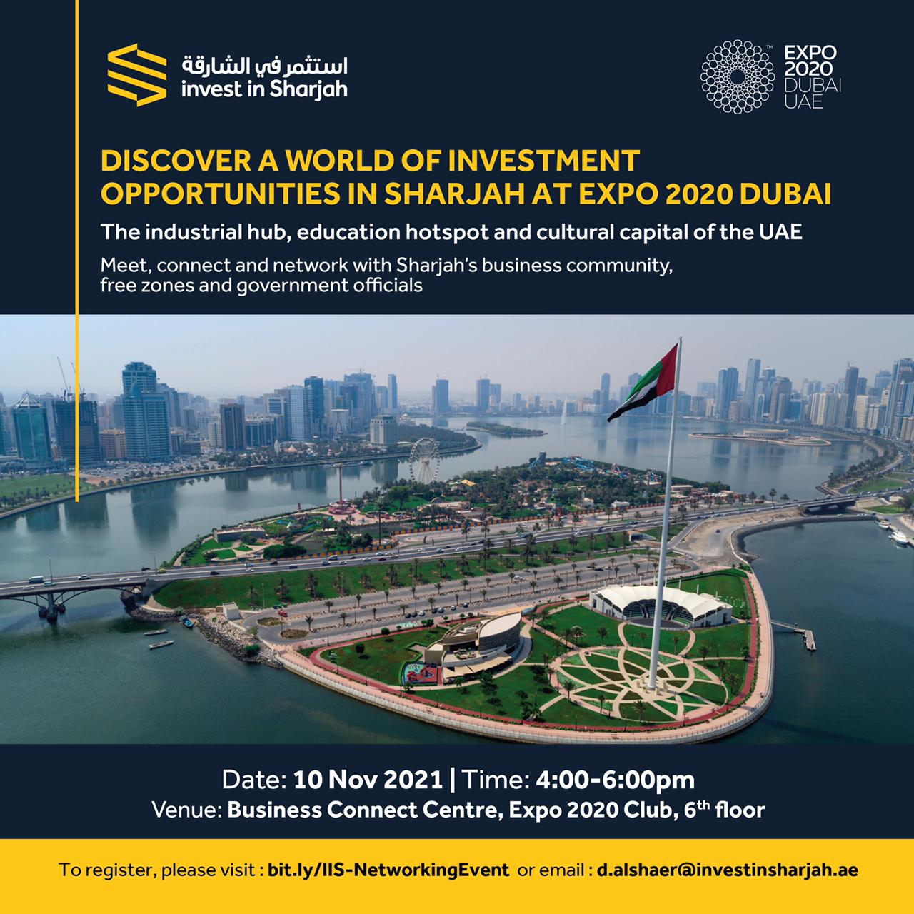 Networking Event at Expo 2020 Dubai | Invest in Sharjah